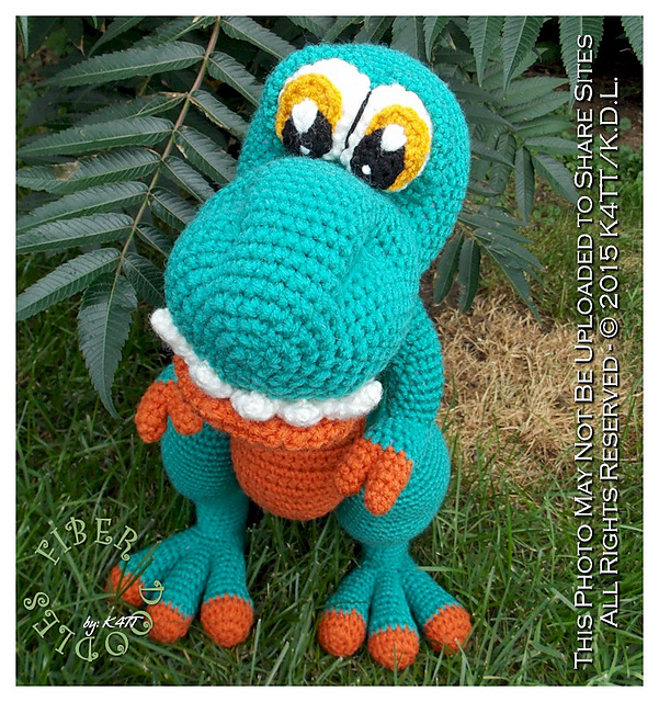 Ravelry: Thaddeus the Tyrannosaurus Rex pattern by K4TT