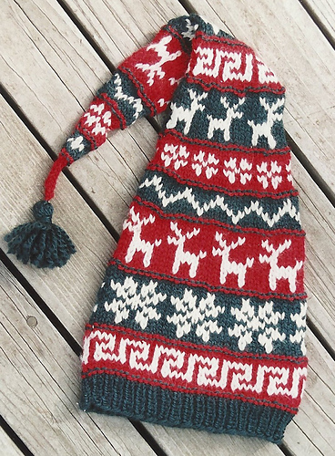 Ravelry: Alpine Reindeer Hat pattern by Susan Flanders