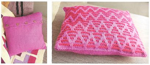 Ravelry: Triangles Mosaic Cushion Cover pattern by Sian Brown Knitwear ...