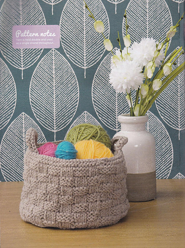 Ravelry: Basket Stitch Container pattern by Sian Brown Knitwear Design