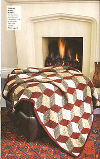 Ravelry: Tumbling Blocks Blanket pattern by Sian Brown Knitwear Design