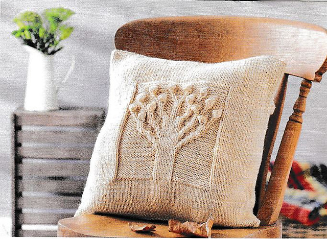 Ravelry: Apple Tree Cushion Cover pattern by Sian Brown Knitwear Design
