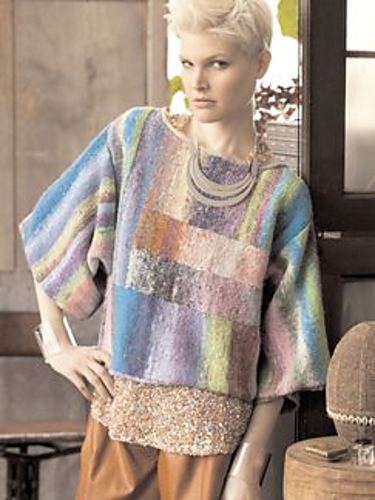Ravelry: Batwing Colorblock Topper pattern by Andrea Babb