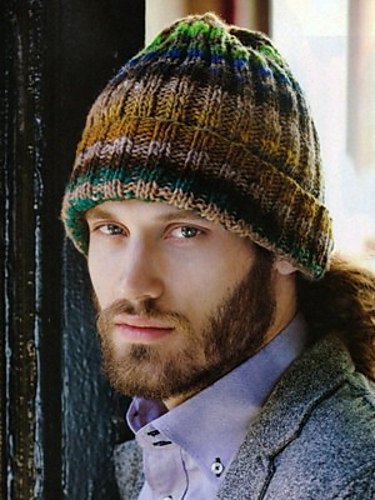 Ravelry: Man's Ribbed Hat pattern by Yoko Hatta (風工房)