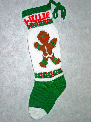 Ravelry: Gingerbread Boy Christmas Stocking pattern by Mary Maxim