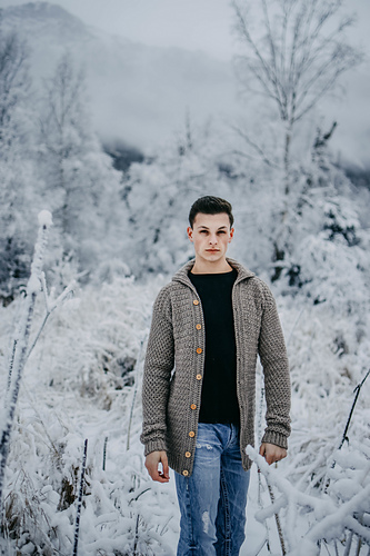 Ravelry: The Dane Cardigan Sweater for Men pattern by Kayla Norris