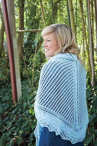 Ravelry: Cabled Net Shawl pattern by Kimberly Golynskiy