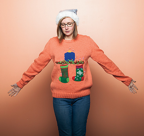 Ravelry: Mantle & Stockings Sweater pattern by Kim Cameron