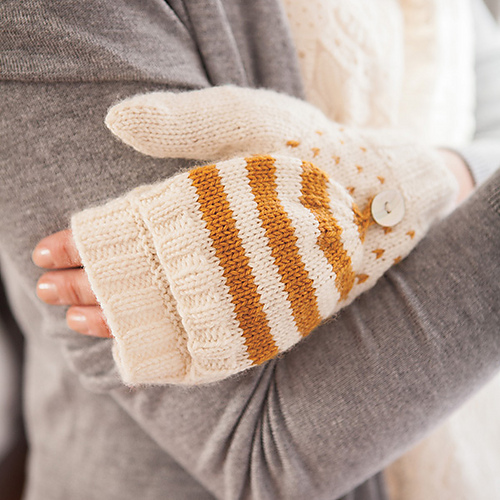 Ravelry: Colorwork Convertible Mittens pattern by Andrea Sanchez