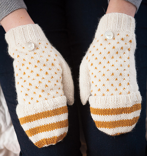Ravelry: Colorwork Convertible Mittens pattern by Andrea Sanchez