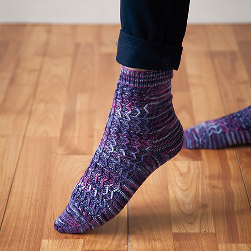 Ravelry: Meandering Socks pattern by Dana Gervais
