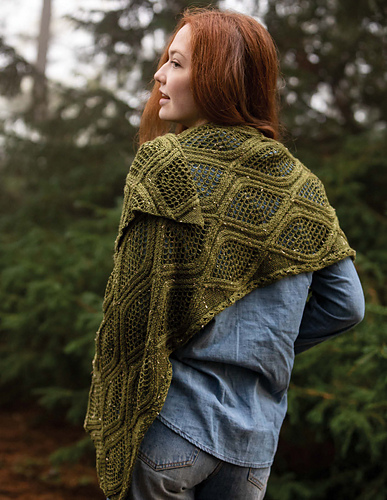 Ravelry: Raquettes Shawl pattern by Karen Riehl