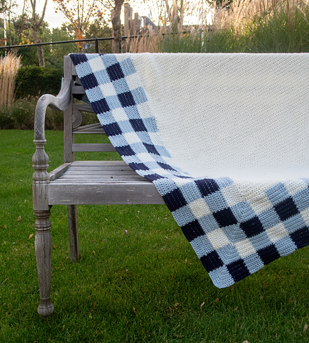 Ravelry: Gingham Edge Blanket pattern by Knitting with Chopsticks