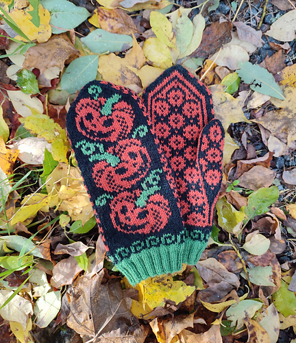 Finished my Halloween mittens just in time! I love them so much! : r ...