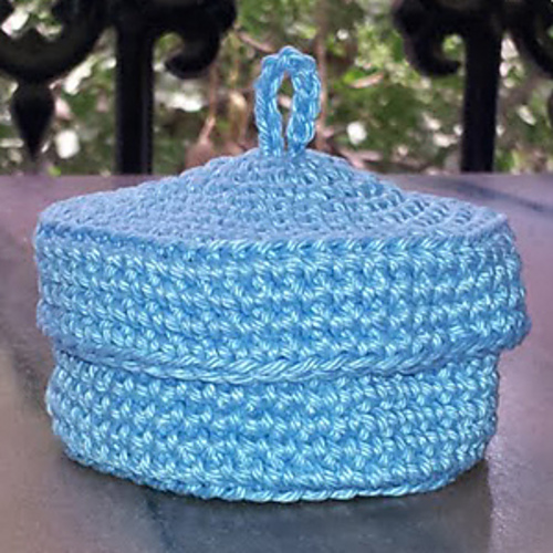 Ravelry: Pretty Floral Trinket Box pattern by Janet McMahon