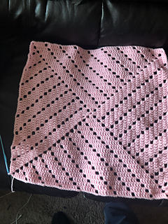 Ravelry: Which Way Filet Blanket pattern by Fiber Spider