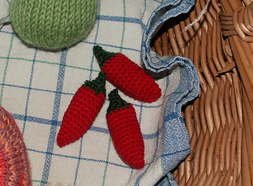 Ravelry: Crocheted Chili Pepper Ristra pattern by Armina Parnagian