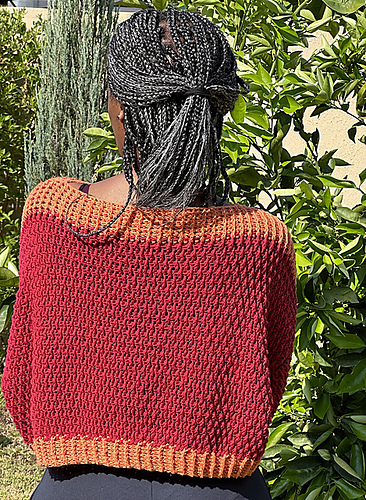 Ravelry: Cropped Alpine Stitch Sweater pattern by Karmen Režek