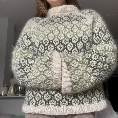 Ravelry: Easy First Colorwork Sweater pattern by Karousel Knitting
