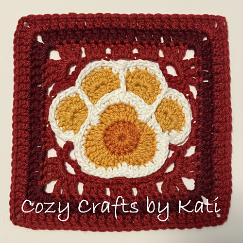 Ravelry: Pawprint Temperature Blanket pattern by Cozy Crafts by Kati