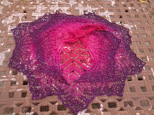 Ravelry: I See Fire Lace Shawl pattern by Anna Victoria