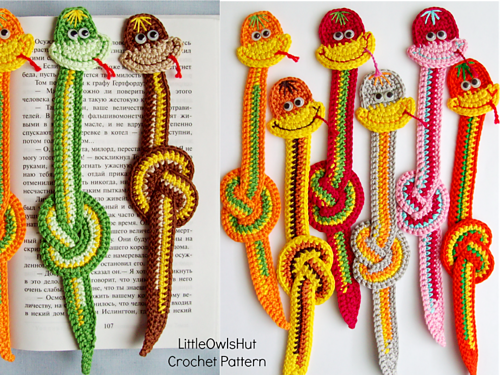 Ravelry: 014 Snake bookmark pattern by LittleOwlsHut