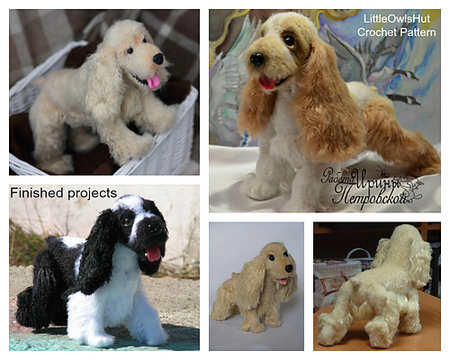 Ravelry: 104 Cocker Spaniel dog pattern by LittleOwlsHut