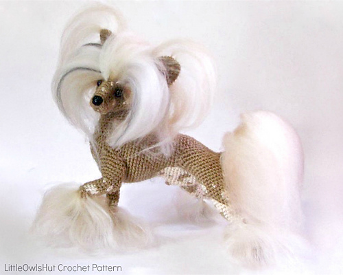 Ravelry: 105 Chinese Crested dog pattern by LittleOwlsHut