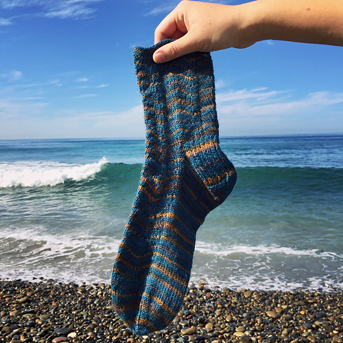 Ravelry: Ripple Wave Socks pattern by Kate Lore Designs