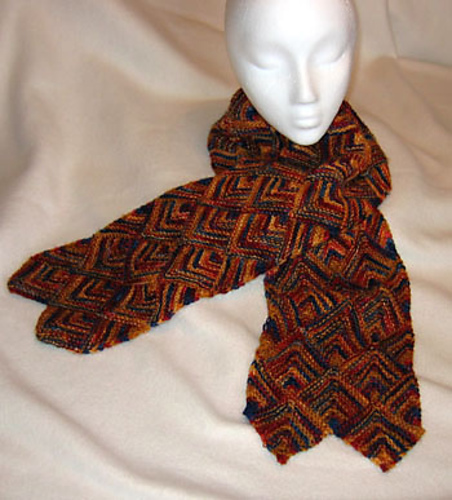 Ravelry: Diamonds Modular Scarf pattern by Ruth Greenwald