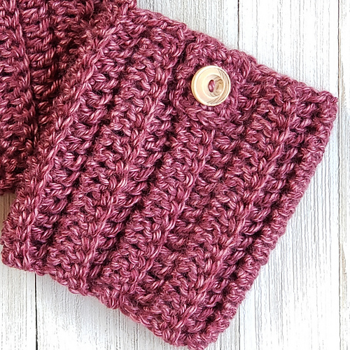 Ravelry: Button Tab Boot Cuffs pattern by Kathy Olivarez