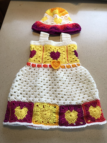 Ravelry: Granny's Sweetheart Sundress (1-2yrs) &(3-4yrs) pattern by ...