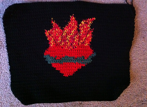 Ravelry: Crochet Sacred Heart Tapestry Afghan Chart Graph Free pattern ...