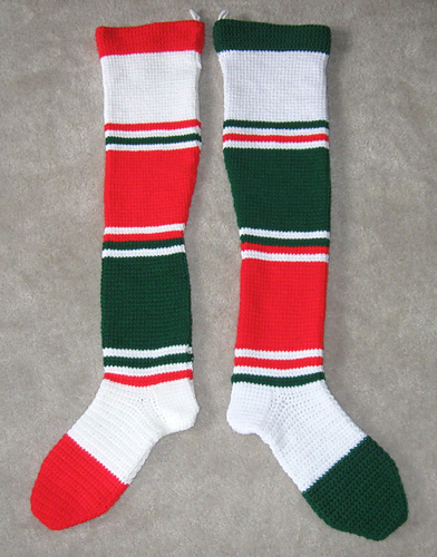 Ravelry: Tunisian Crochet Holiday Stocking pattern by Kat Mcab