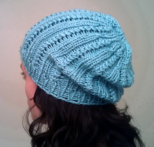 Ravelry: Cabled Slouch Hat pattern by Katy Sue