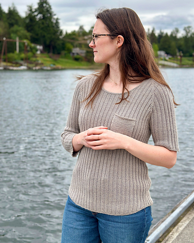 Ravelry: Classic Ribbed Tee pattern by Kay Hopkins