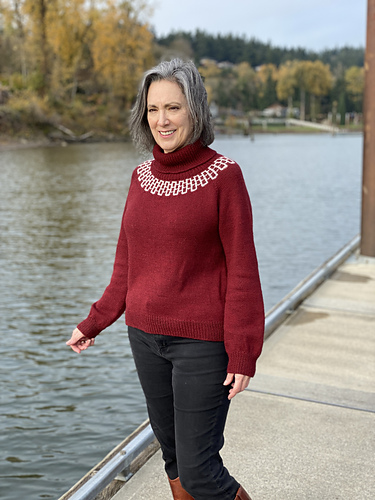 Ravelry: Forbidden Cliffs Sweater pattern by Kay Hopkins