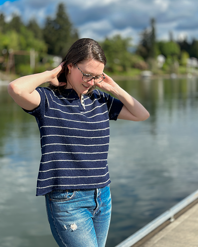 Ravelry: Henley Tee pattern by Kay Hopkins