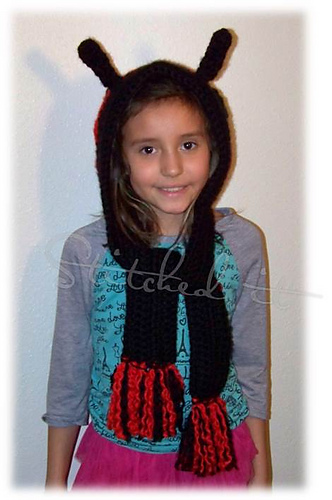 Ravelry: Jitterbug Ladybug and Bumblebee Scoodies pattern by Donna Knox