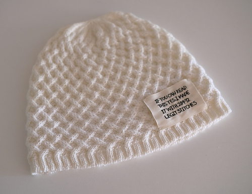 Ravelry: Winter Waffle Lattice Cable Hat pattern by Kate Kang