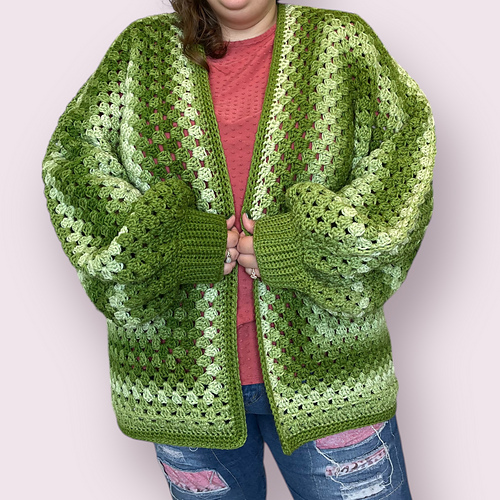 Ravelry: PassioKnit Granny Hexagon Cardigan pattern by Kelsie Beckham