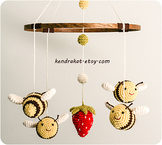 Ravelry: The Bee's Mobile pattern by Kendra Kat