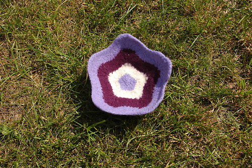 Ravelry: Felted Flower Bowl pattern by Meg Myers