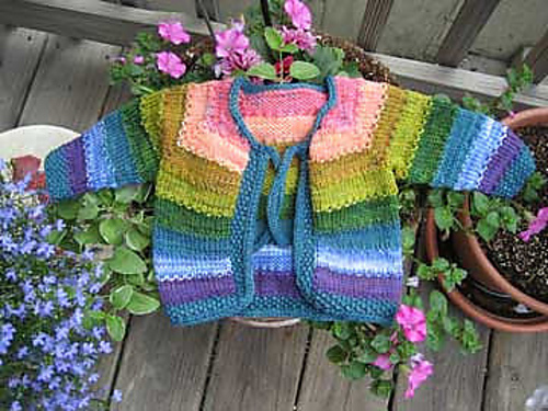 Ravelry: Tulips, A Colorful Cardigan for Baby pattern by Lindsay Pekny