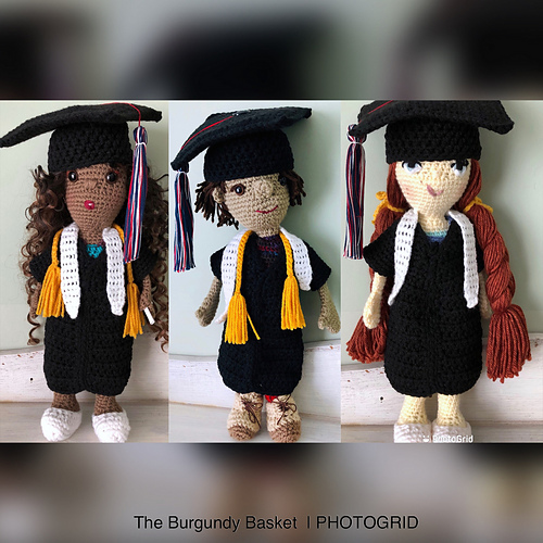 Ravelry: Doll Graduation Cap and Gown pattern by Kristi Bergin-Smith