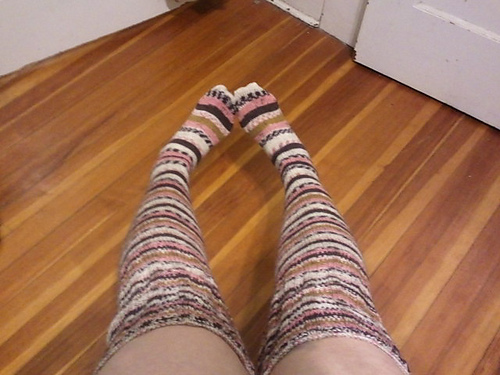 Ravelry: 104-9 Long socks with Rib and stocking sts pattern by DROPS design
