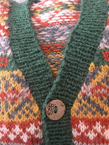 Ravelry: Fair Isle Baby Cardigan pattern by Honey Pollack