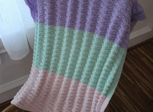 Ravelry: Textured Knit Baby Blanket pattern by Kimberlees Korner