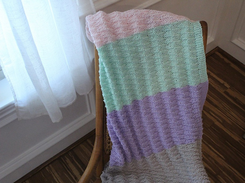 Ravelry: Textured Knit Baby Blanket pattern by Kimberlees Korner
