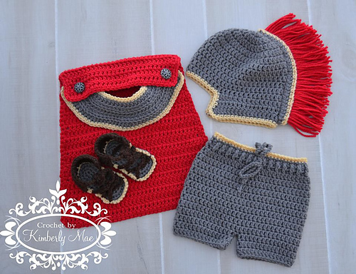 Ravelry: Newborn Gladiator/Roman/Greek/Spartan Warrior pattern by ...